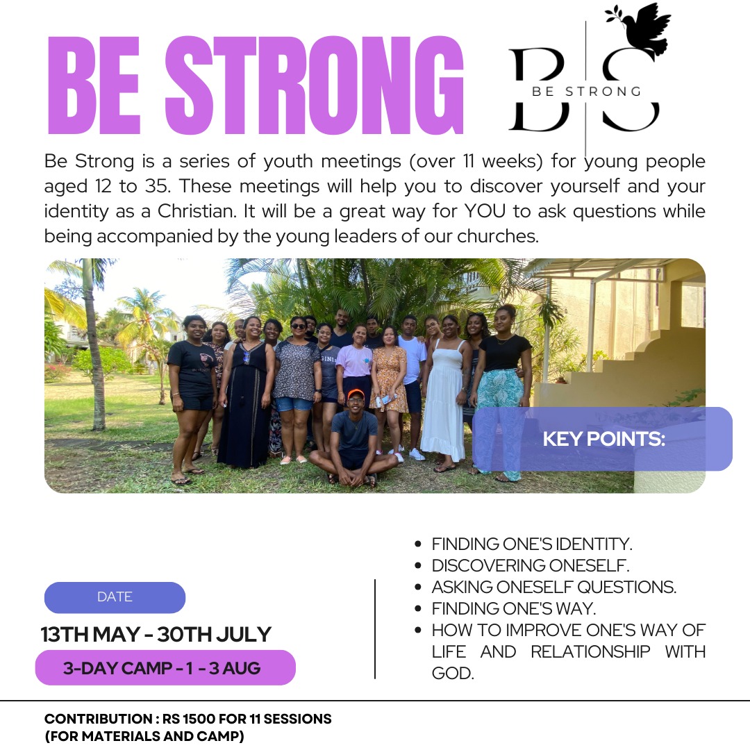 Be Strong - Parish meetings - Presbyterian Church of Mauritius